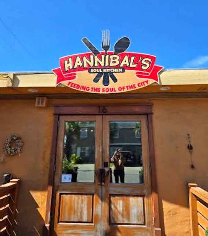Those bold wooden double doors beneath the crossed fork, knife, and spoon sign make one seriously compelling first impression in Charleston.
