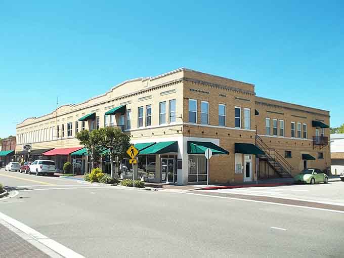Wauchula's downtown block, with its green awnings and warm tan brick, looks like a town that takes quiet pride seriously.