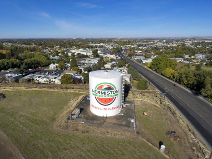 When your water tower proudly declares "Where Life is Sweet," you know this town means every delicious word.
