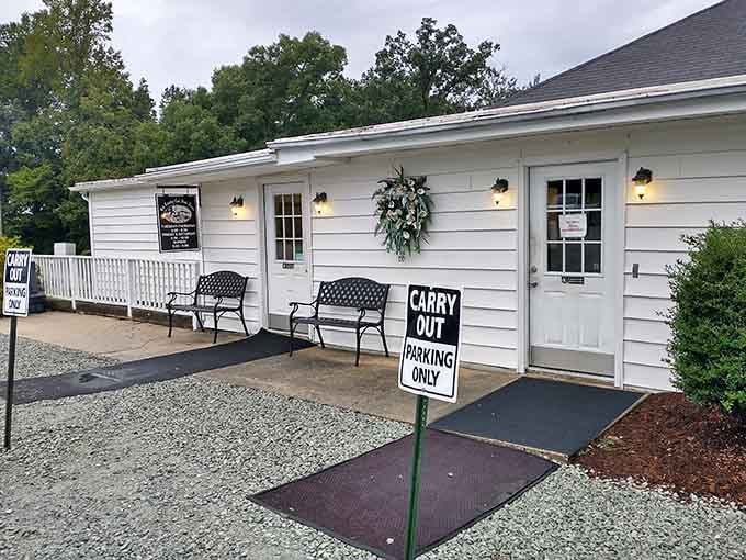 That carry-out sign means you can bring the steakhouse magic home, which is honestly the best kind of Tuesday night plan.