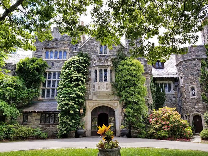 Ivy-draped stone towers and arched doorways make Ringwood's castle-like structure feel like New Jersey's best-kept architectural secret.