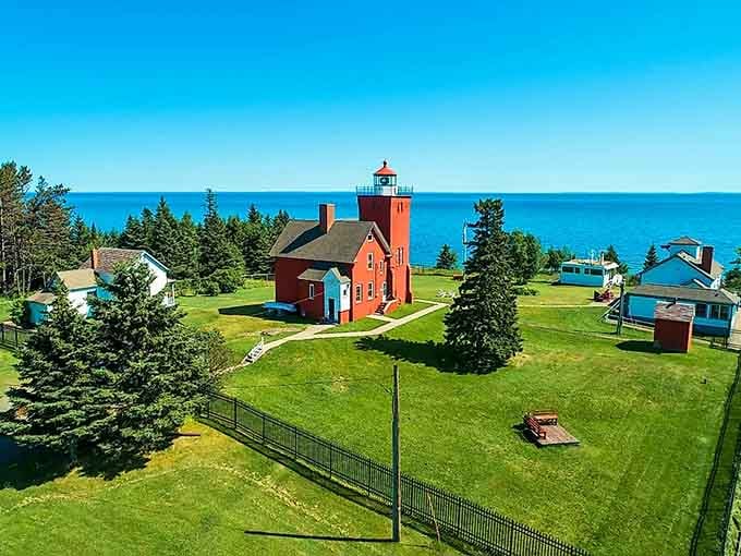 Lake Superior stretches to the horizon, making you understand why sailors call her an inland sea.