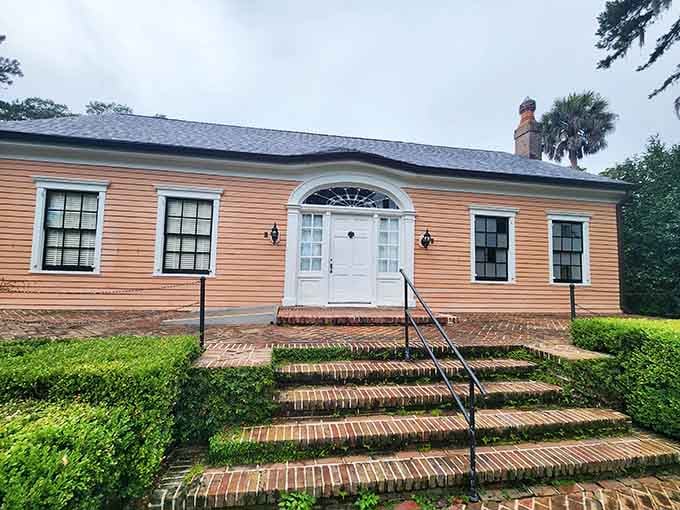 The Maclay House sits quietly among the greenery, looking like it has a few very good stories to tell.
