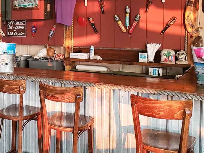 Tap handles lined up like old friends at the bar, each one ready to make your acquaintance.