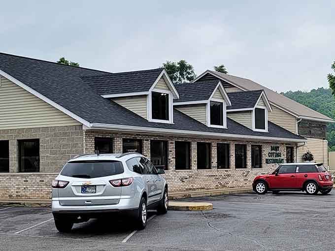 Modern comfort meets small-town dining at this inviting spot where the parking lot suggests locals have already discovered something special.