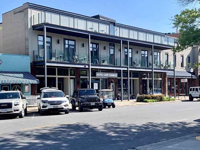Hotel Cape Charles anchors downtown with a polished confidence, the kind of place that makes you feel like you've arrived somewhere genuinely special.