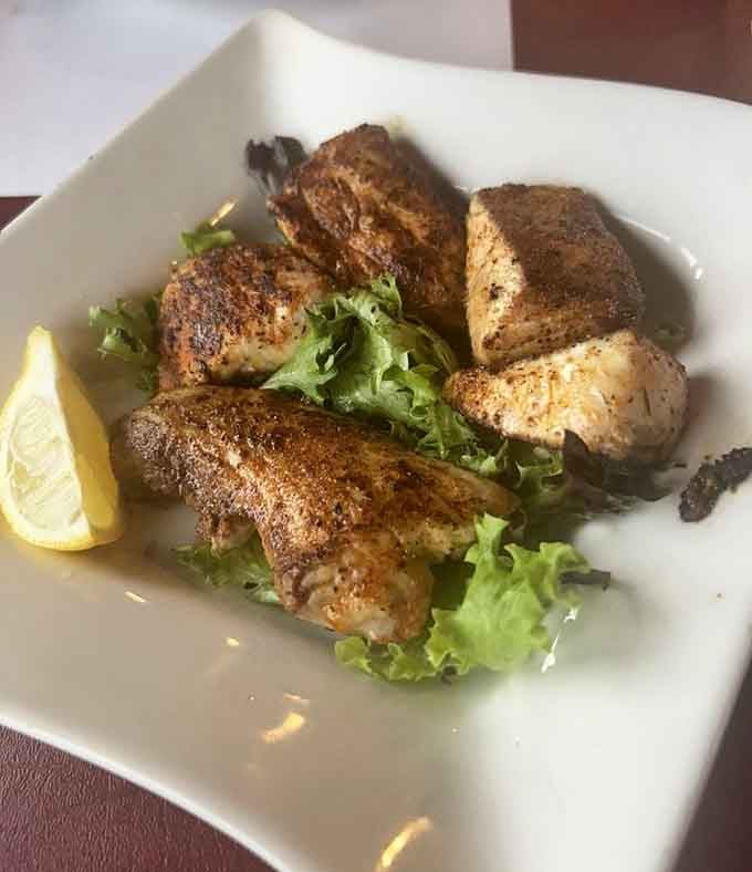 Blackened and beautifully charred, these mahi bites are the kind of thing you keep reaching for without apology.