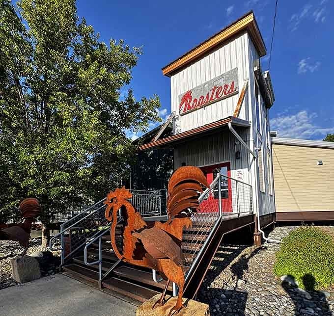 Roosters Landing promises waterfront dining where the view comes free with your meal, not as an upcharge.