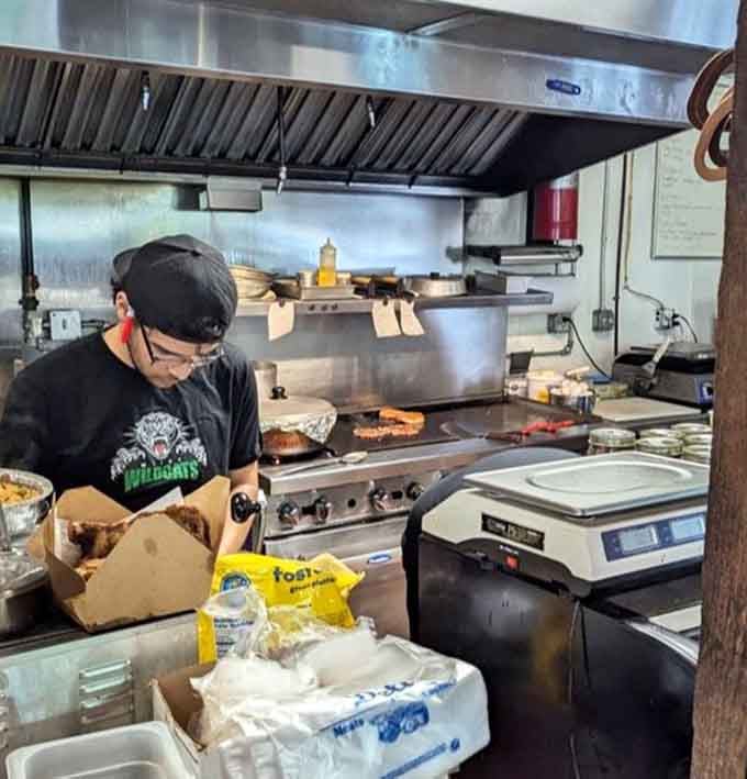 Real food, made by real people, on a real flat-top grill. That's the whole beautiful story.