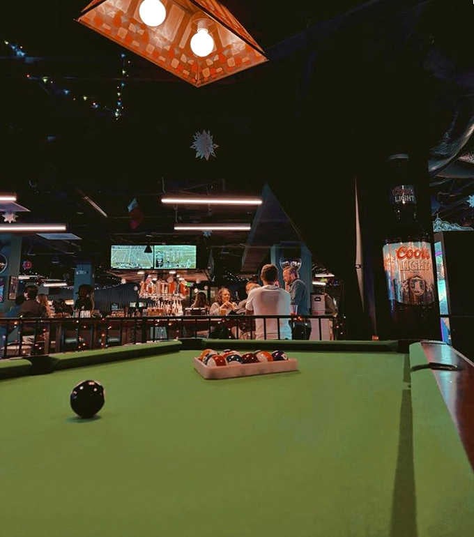 Pool table in the foreground, bar buzzing in the background, Coin-Op layers its fun like a very good sandwich.