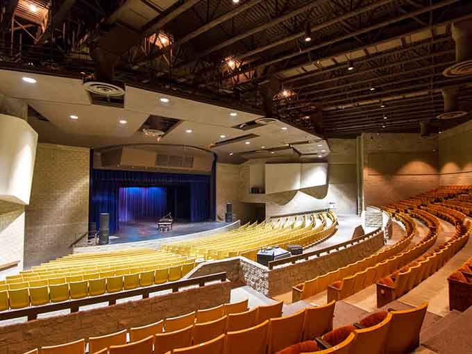 A proper performing arts center in a town this size shows serious community commitment. Culture matters, even in small places.
