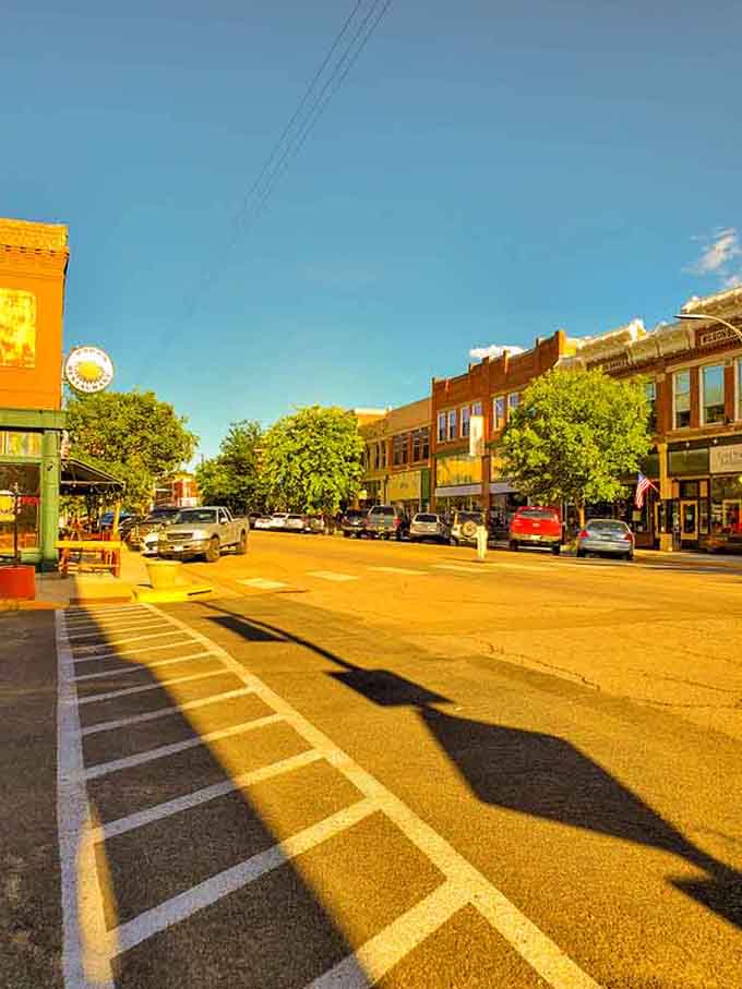Golden hour transforms Main Street into a photographer's dream, proving small towns have their own special magic.