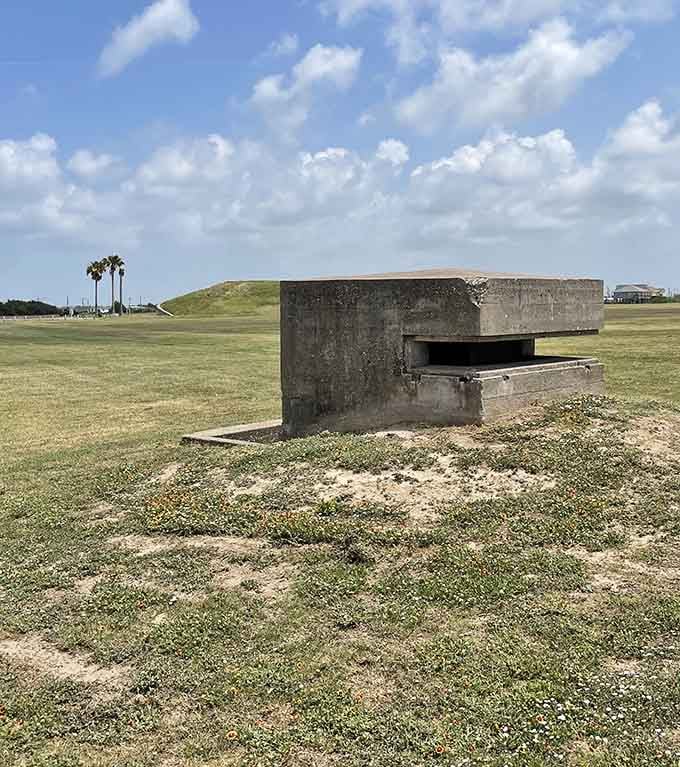 Small, stubborn, and built to mean business. This concrete bunker has been quietly watching the horizon for over a century.