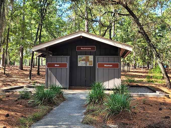 Even the restrooms here have better scenery than most people's backyards. That's just the truth.