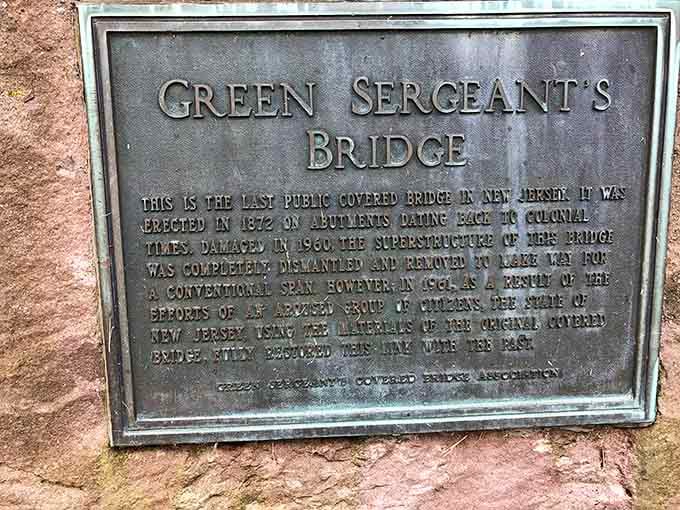 The plaque says it all: damaged, dismantled, and then saved by determined citizens who refused to let history disappear quietly.