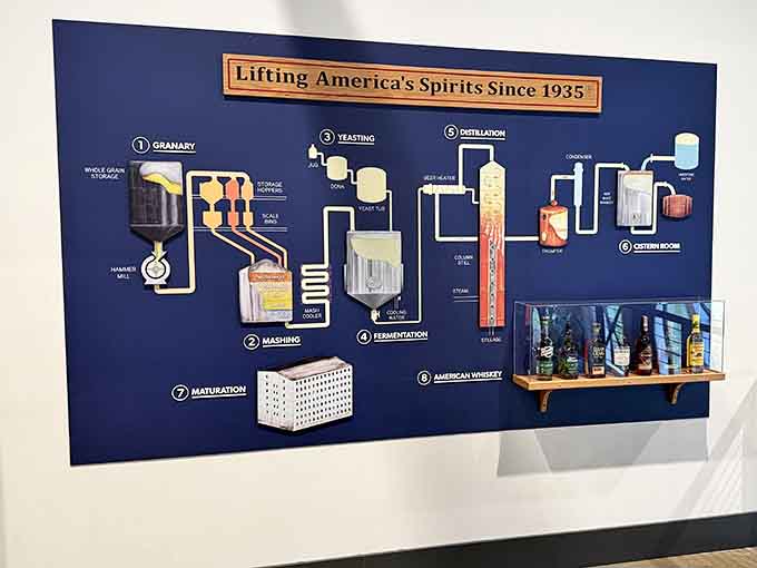 From granary to glass, this exhibit maps the whole beautiful journey. Lifting America's spirits since 1935, indeed.