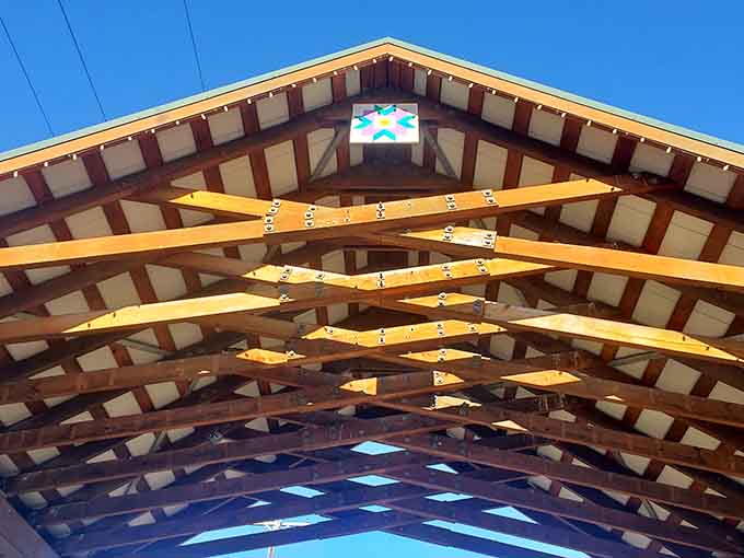 Look up and you'll see why 13,000 board feet of locally grown wood was absolutely worth every single nail.
