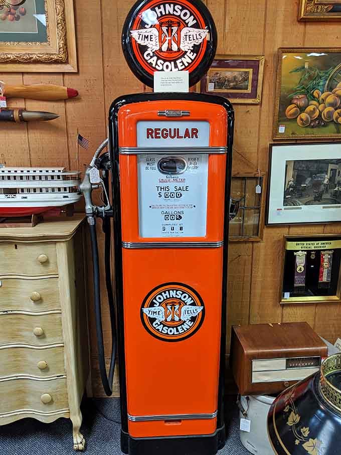 This restored gas pump is so gorgeous you'll want to park it in your living room instead.