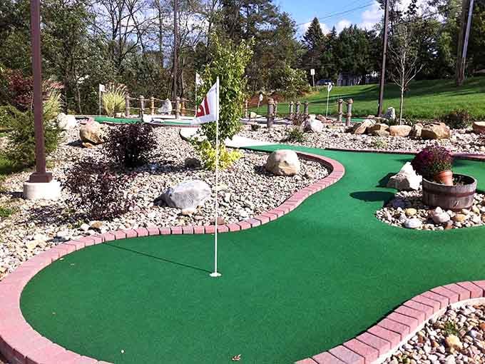A mini golf course this charming makes even a bogey feel like a personal victory worth celebrating.