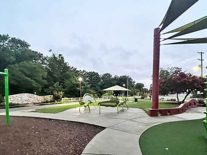 Pearson Park at dusk is the kind of quiet, lovely spot that makes you exhale without even realizing it.