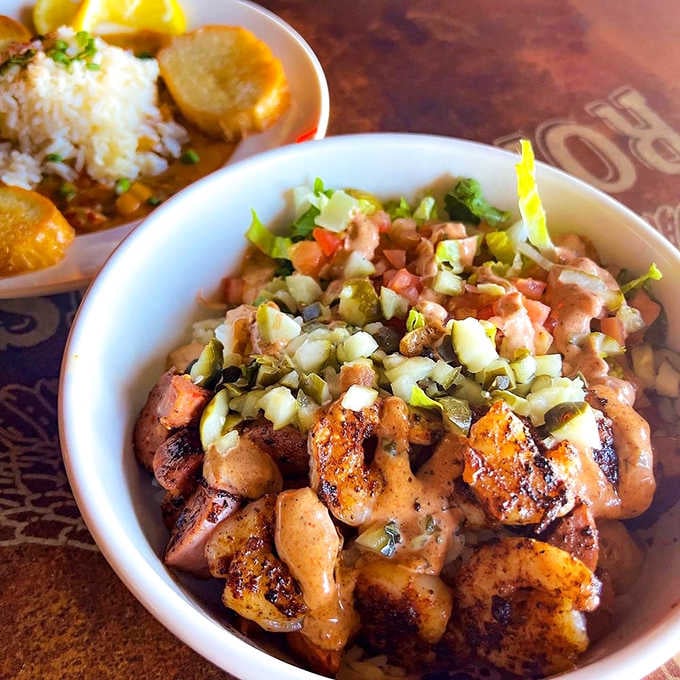 The Po' Boy Bowl packs all the bold Cajun flavors of a sandwich into one deeply satisfying, breadless situation.