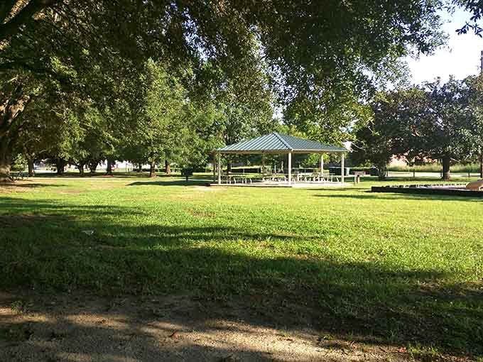 Carolyn Crayton Park's shaded pavilion and open lawns are the kind of simple pleasures money can't manufacture.