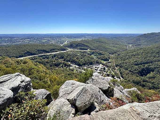 Standing on these ancient rocks above the valley, you understand exactly why Daniel Boone kept pushing forward.