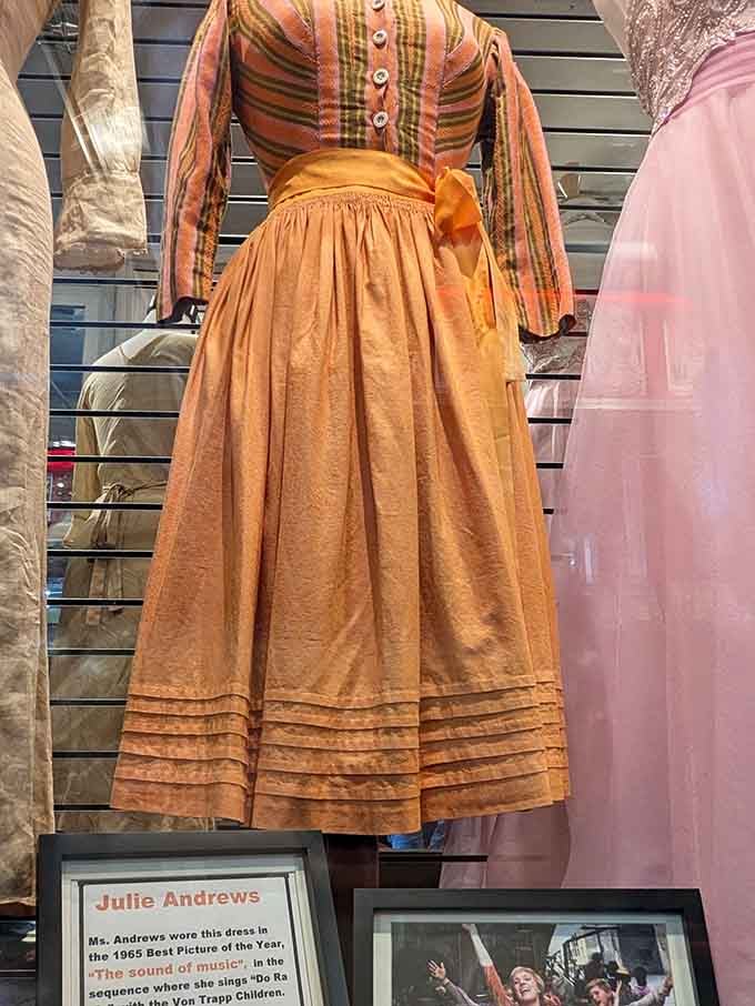 Julie Andrews actually wore this dress while singing on an Austrian hillside, and now it's hanging in Portland.