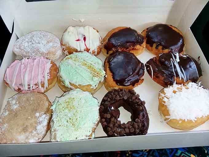 A dozen donuts so beautiful, you'll feel guilty eating them. Briefly. Very briefly.