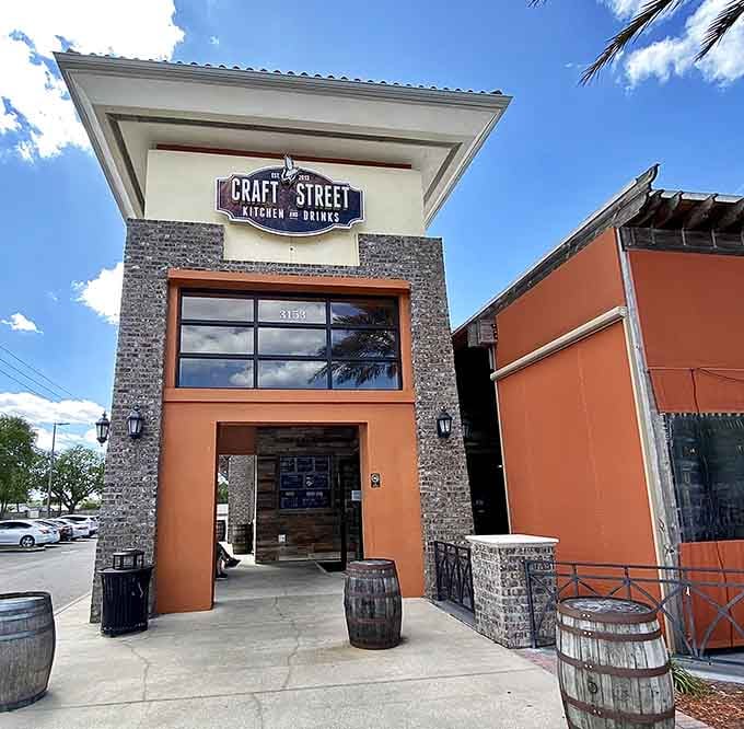 Craft Street Kitchen's inviting entrance promises the kind of neighborhood dining experience that keeps locals coming back regularly.