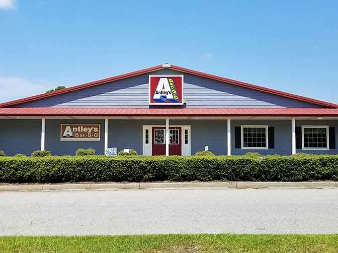 Antley's Bar-B-Q looks exactly like the kind of place where the barbecue has been perfected and nobody's changing a thing.
