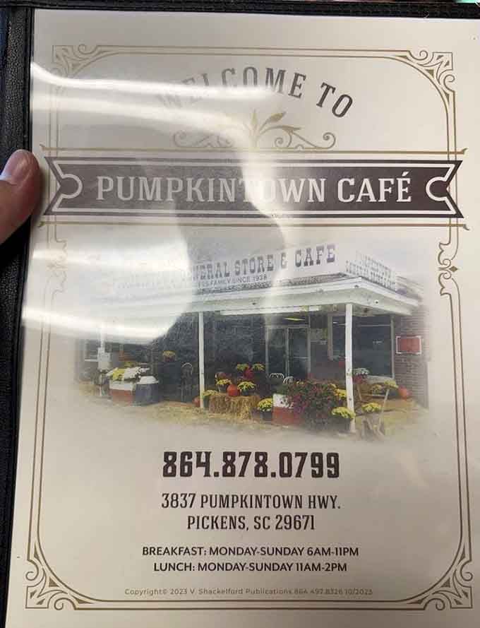 Open seven days a week for breakfast and lunch. The Pumpkintown Cafe is always ready to welcome you.