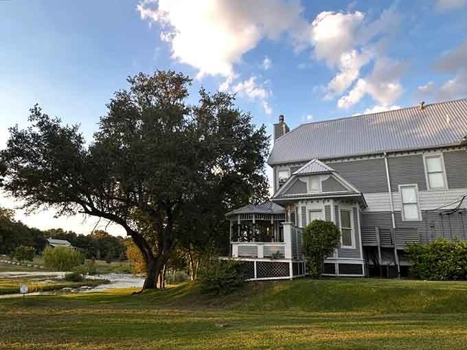 The Inn on the Creek at golden hour looks like a painting someone forgot to put in a museum.