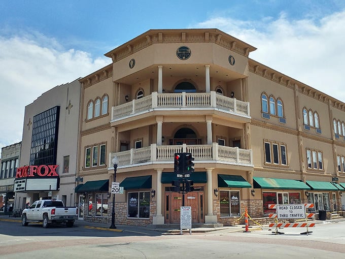 The Furnell Building's corner location commands attention with stonework that modern buildings can only dream about achieving these days.