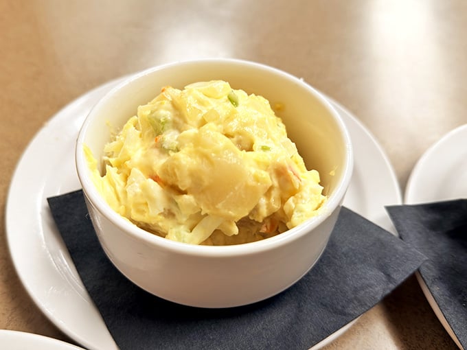 Slyman's potato salad is the kind of side dish that quietly steals the whole show.