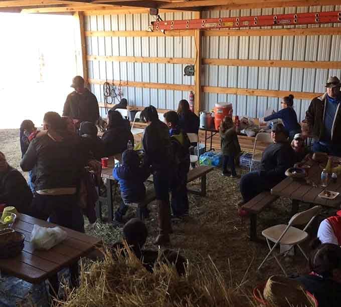 When the barn fills up with people and hay bales, you know a good time is already well underway.