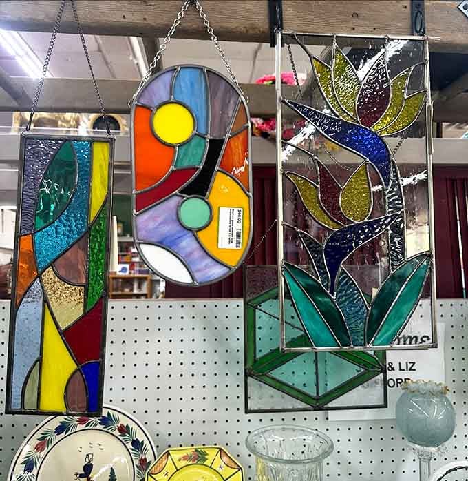Handcrafted stained glass suncatchers that turn ordinary sunlight into something your living room window has been waiting for its whole life.