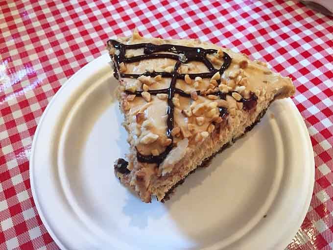 Peanut Butter Fudge pie drizzled with chocolate, because some friendships are just meant to be celebrated forever.