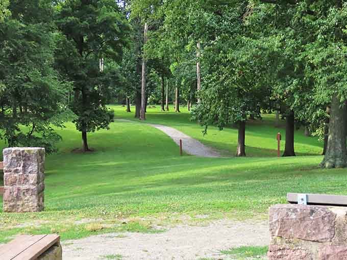 A gravel path, a gentle curve, and absolutely nowhere you need to be in a hurry. Perfect.