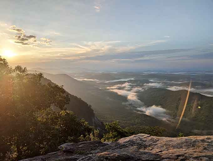 That golden light spilling over the valley isn't a filter. That's just what Pretty Place looks like every morning.