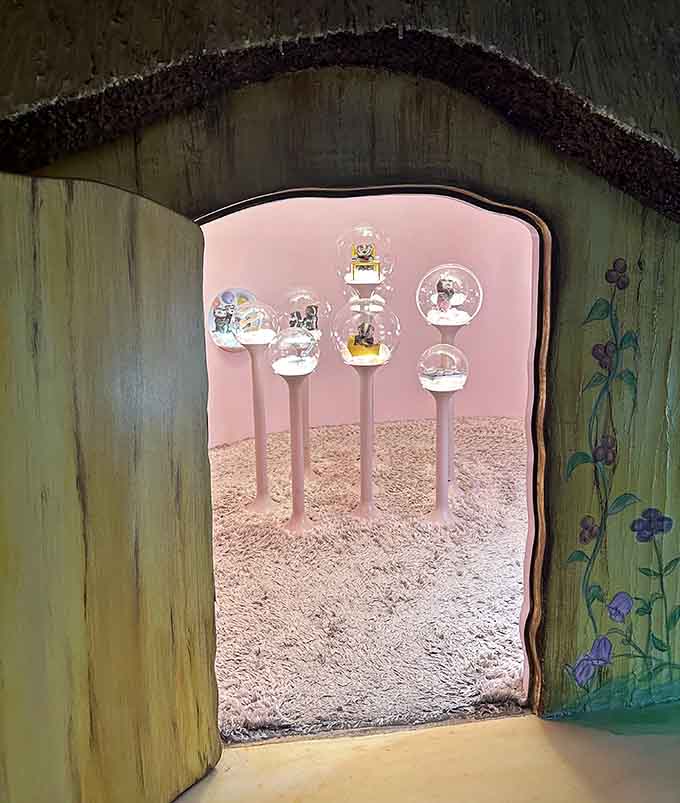 Tiny worlds inside glass spheres, each one a little story waiting to be noticed by someone curious enough to look closely.
