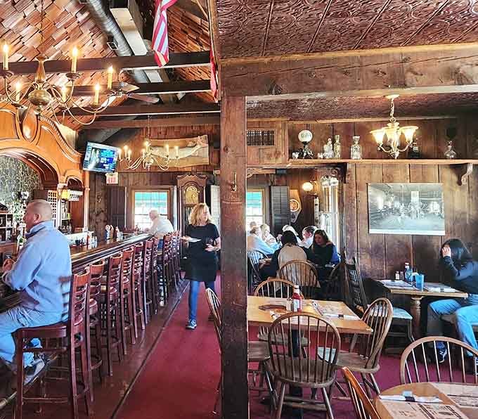 The bar's ornate woodwork and vintage charm make every drink feel like a special occasion, even on a random Tuesday.