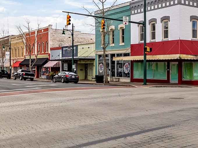 Albemarle's brick-lined sidewalks and cheerful storefronts make this the kind of downtown where you always find a reason to linger.