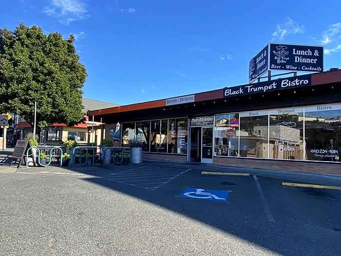 Black Trumpet Bistro's sunny storefront in Brookings practically glows with the promise of fresh coastal flavors waiting inside.
