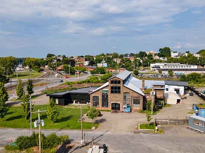 Historic industrial buildings repurposed into modern spaces prove that good bones never go out of style, just like a classic Cadillac.