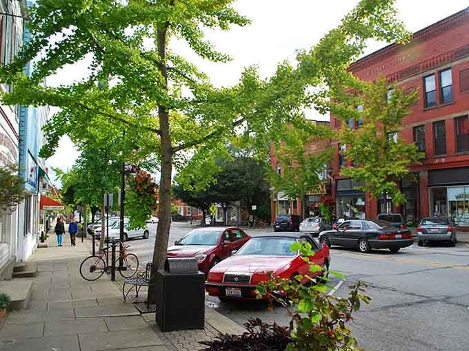 Mature trees shade downtown benches where locals gather to solve the world's problems one conversation at a time.