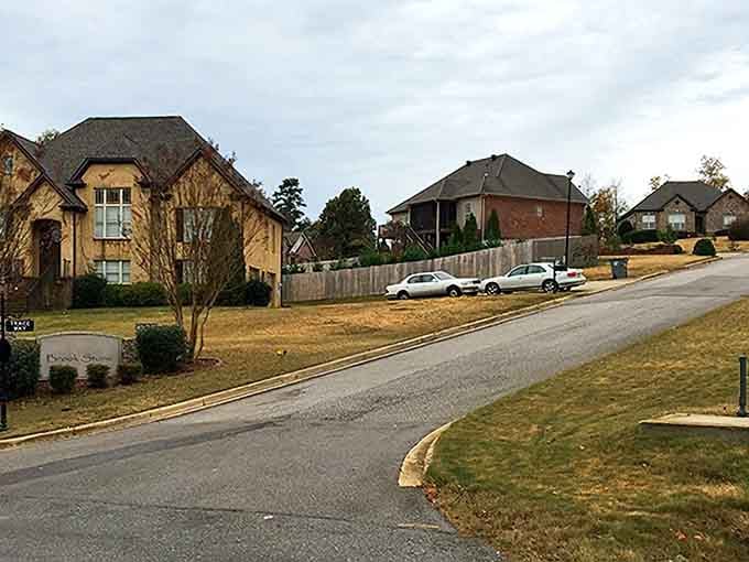 Brook Stone neighborhood streets lined with handsome homes that say "retirement upgrade" without uttering a single word.