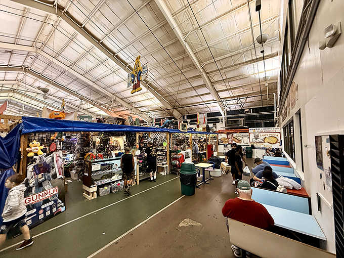 Inside this sprawling marketplace, endless aisles overflow with everything from antique tools to that weird thing your grandmother owned.