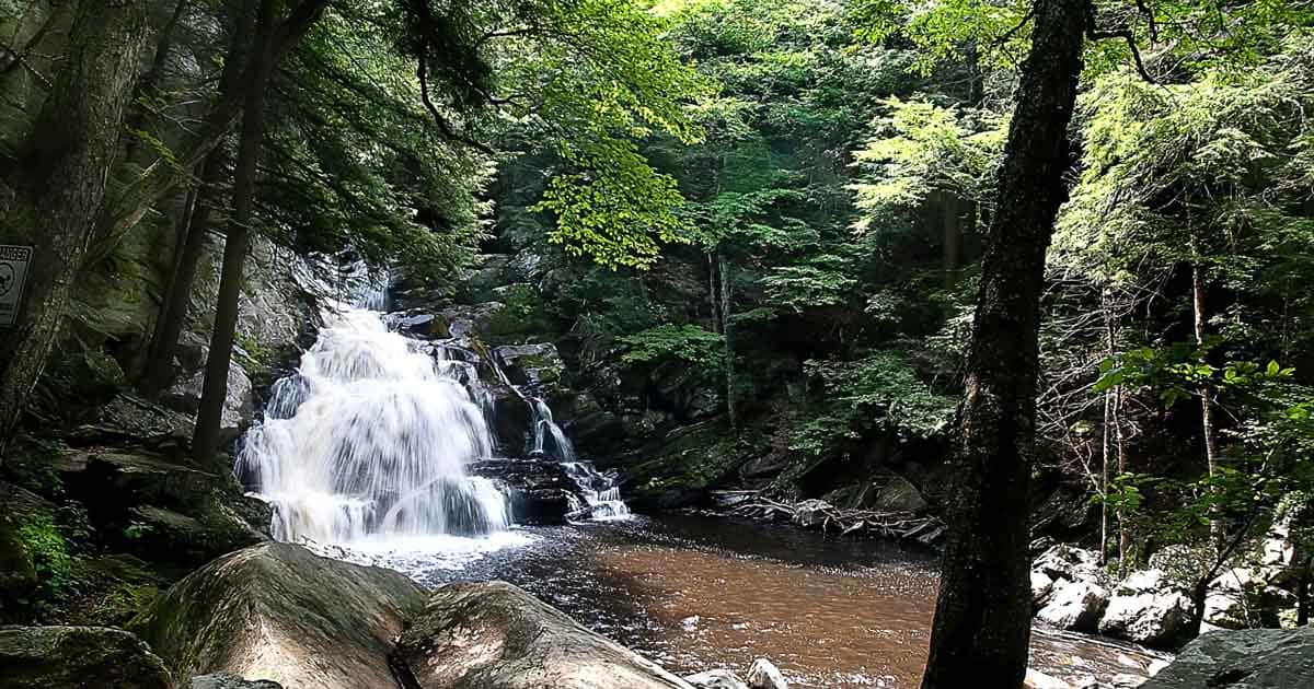 Explore A Stunning Cascade At This Beautiful Massachusetts Waterfall