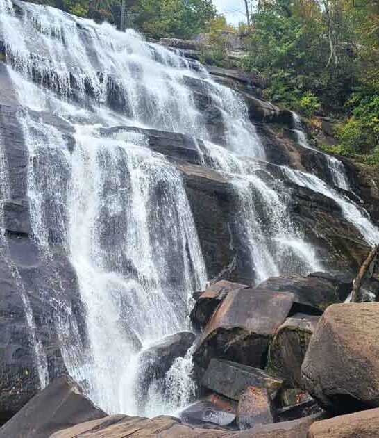 north carolina rainforest waterfalls ftr